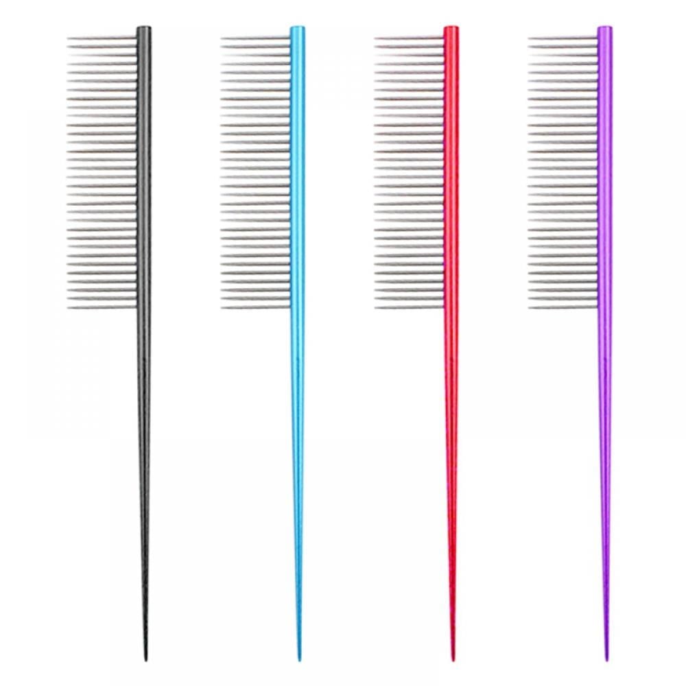 DABOOM Pet Steel Comb with Rounded Ends Stainless Steel Teeth, Metal ...