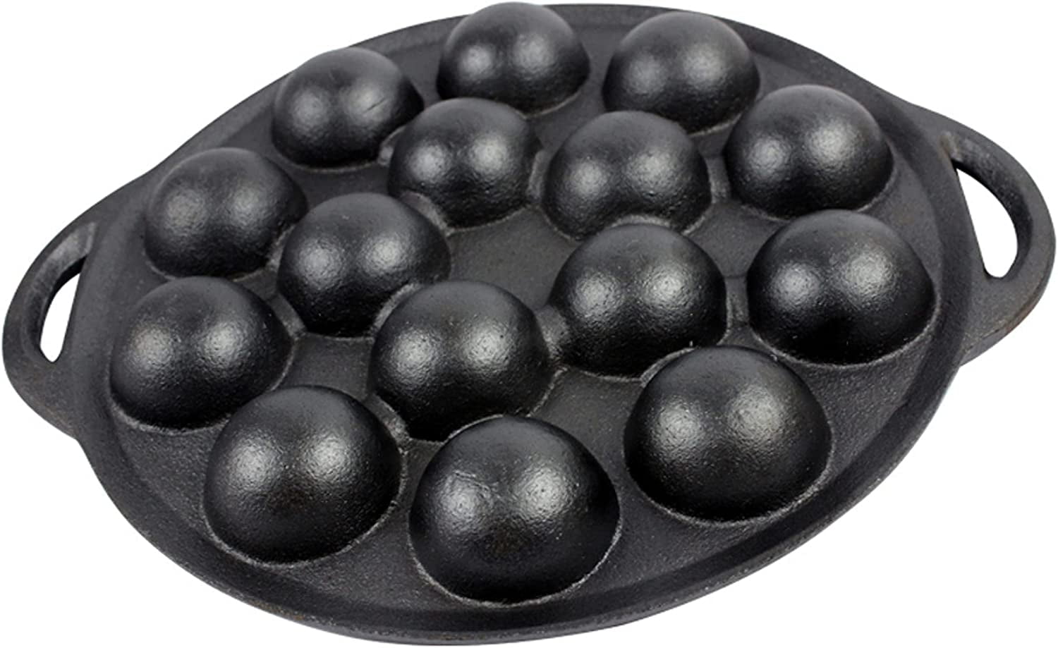 Buy Pre-Seasoned Cast Iron Cake Pan for Baking Biscuits - 8-Cup Biscuit ...