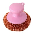 USUERY Stainless Steel Pot Scrubber with Short Handle Metal Sponge for ...