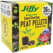 Jiffy 7 Peat Pellets - Small 36 MM - 500 Pellets - Seed Starter Soil ...