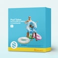 Joyfy 4 Pack Inflatable Tropical Leaves Swim Rings, Summer Pool ...