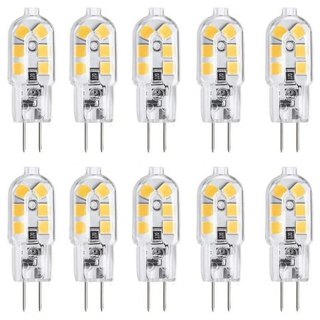 10 Pack 20W G4 Base 12 Volt G4 LED Replacement Halogen Bulbs | Walmart ...