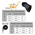 3 In 1 Pet Harness Collar Leash Set, Dark Blue Cartoon Dinosaur Rainbow ...