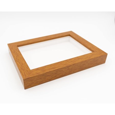 4x4 Shadowbox Gallery Wood Frames - Honey Pecan Brown DEEP Shadow Box ...