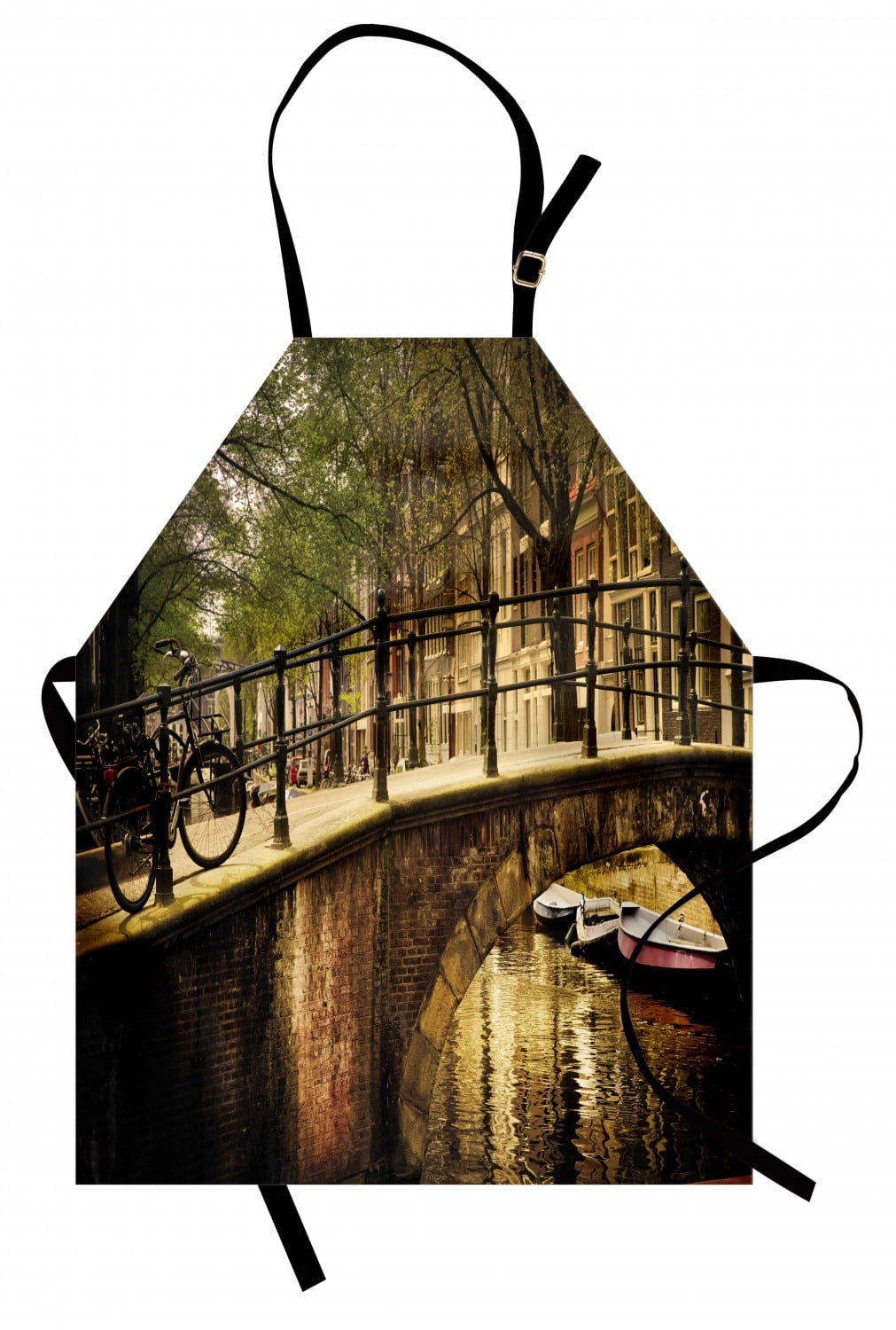 Landscape Apron Romantic Bridge Over Canal Amsterdam Netherlands ...