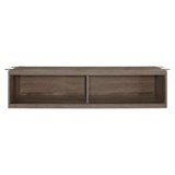 Lexicon Danio Modern Wood 2-Shelf Bridge in Rustic Natural - Walmart.com