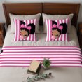 Bed Runner for King Size Bed, African Girl 3 Pcs Bedding Runner Set - 1 ...
