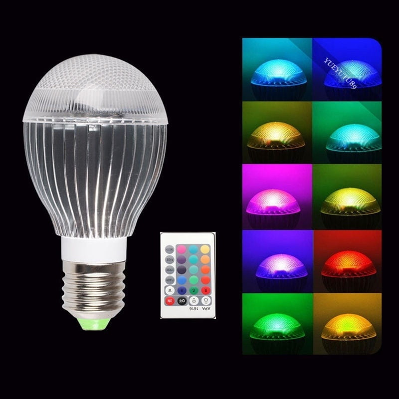 10W E27 E26 LED 16 Color Changing RGB Magic Light Bulb Lamp + IR Remote ... 10W E27 E26 LED 16 Color Changing RGB Magic Light Bulb Lamp + IR Remote ...