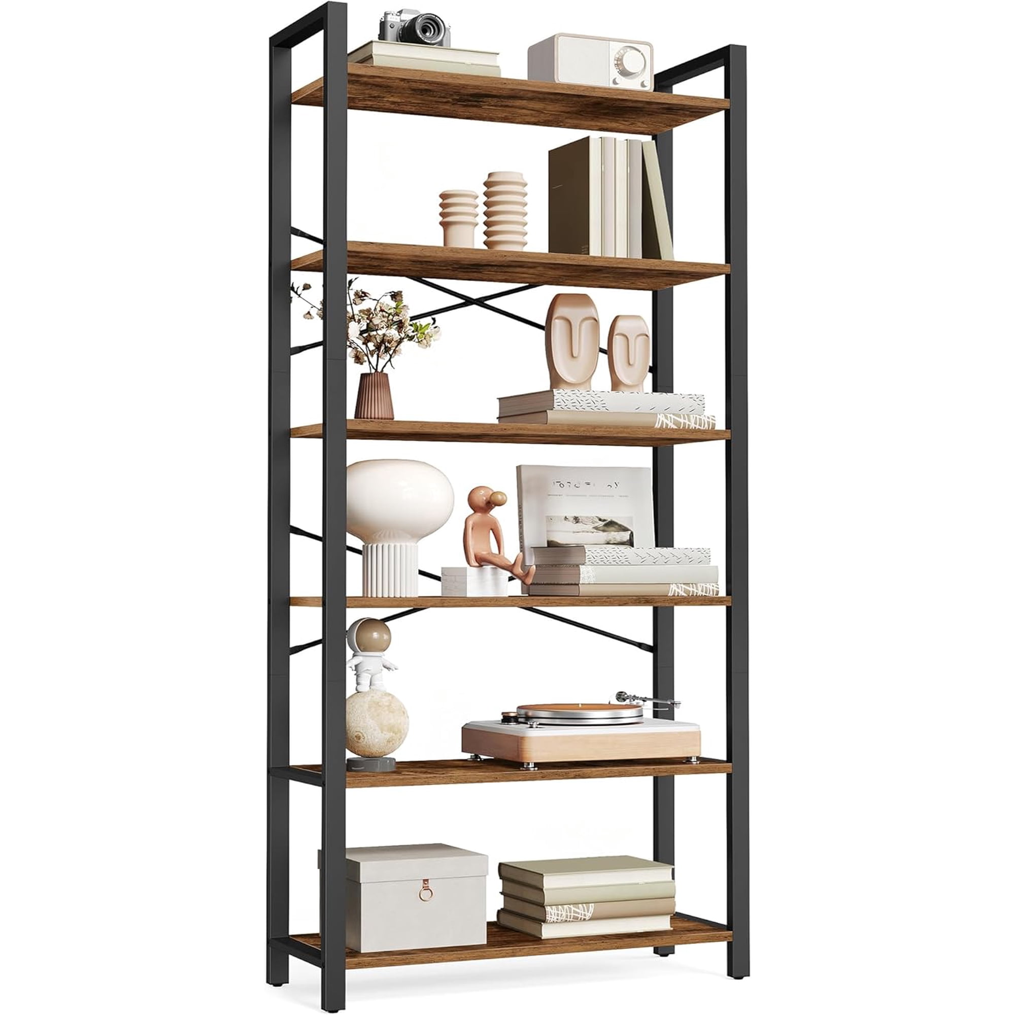 Click here for Vasagle 6-Tier Bookshelf  Bookcase With Steel Fram... prices