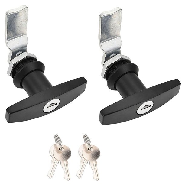 T-Handle Door Lock Truck Cap Locking with 2 Keys for Most Brand of ...