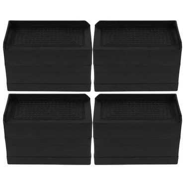 Home Intuition Adjustable Bed Risers Grey, 3, 5 or 8-Inch, 4 Pack ...