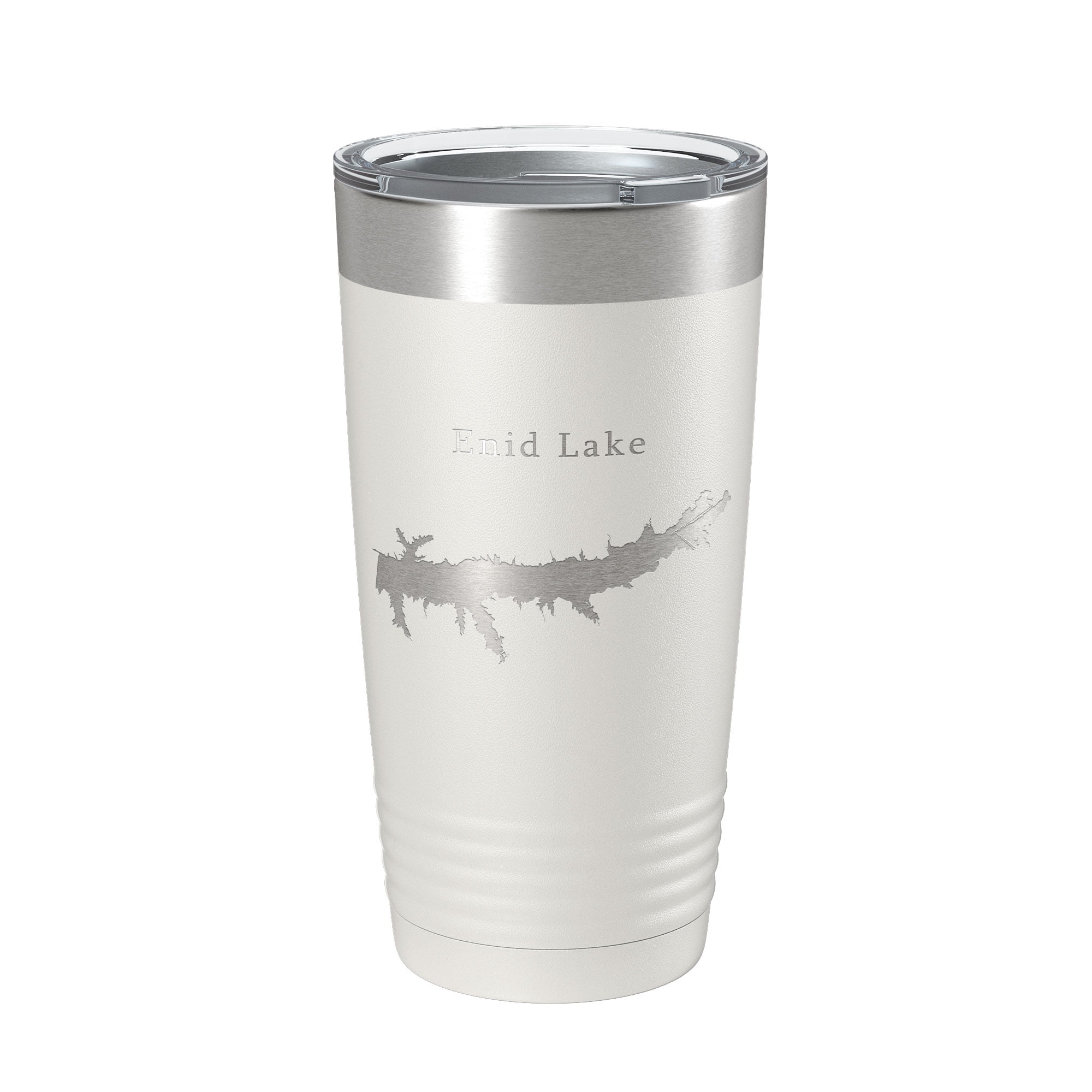 Enid Lake Map Tumbler Travel Mug Insulated Laser Engraved Coffee Cup ...
