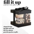 Clear Plastic Gift Boxes Black 4X4X4" Event Party Favor 12 Pack ...