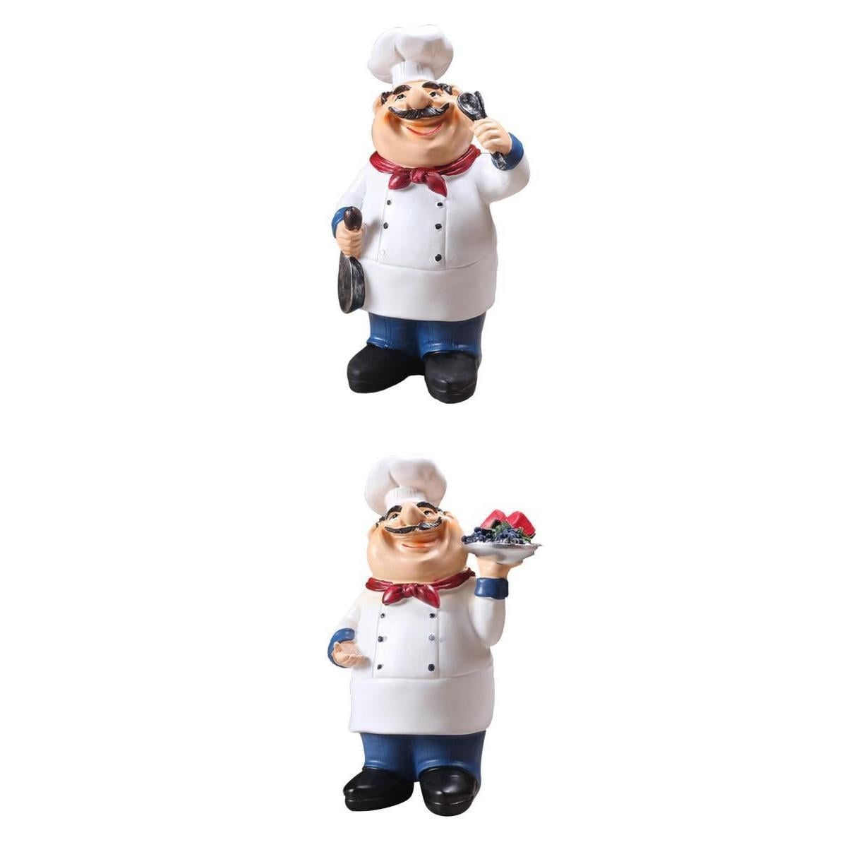 Set of Chef Figurine Kitchen Decor Tabletop Figurine Home Collectible ...