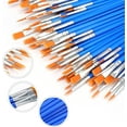 Acrylic Paint Brush Set, 200 pcs Nylon Hair Brushes for All Purpose Oil ...