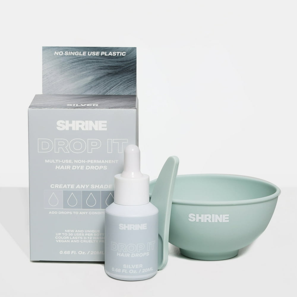 Shrine Semi Permanent Hair Color Drop It - Silver - Walmart.com ...