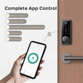 Smart Wood Door Lock Password Fingerprint Bluetooth Electronic Deadlock ...