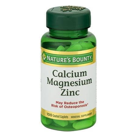 Nature's Bounty Calcium Magnesium Zinc - 100 CT - Walmart.com