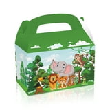 24 Pack Safari Party Favor Boxes, Jungle Animal Treat Bags for Kids ...