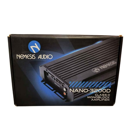 Nemesis Audio MICRO-2400D 1-CH Monoblock 2400W Max Class-D Subwoofer ...