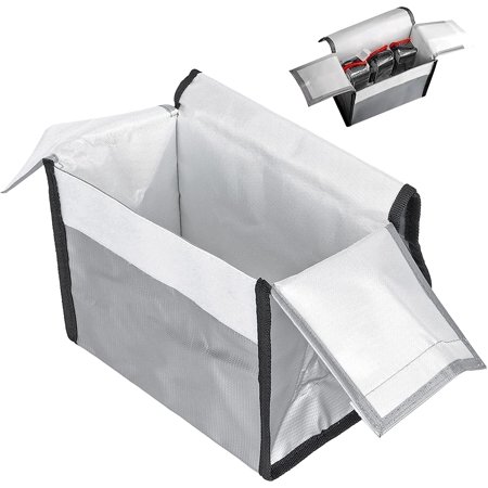 Explosionroof Battery Safe Bag, Silver Battery Safe Bag for Lipo ...