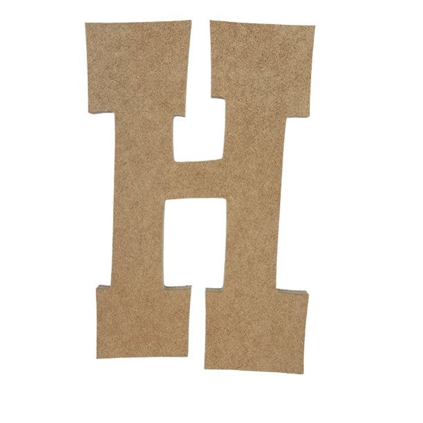 Wooden Letter Unfinished, Rustler Font, Craft Cutout - Walmart.com