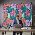 10x8ft Photo Backdrop, Pink Purple Orange Spring Floral Soft Polyester ...