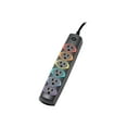 SmartSockets Color-Coded Strip Surge Protector 6 Outlets, 6 ft Cord ...