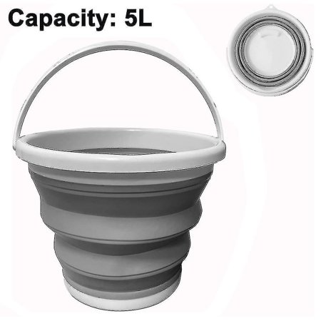 Collapsible Bucket With , Portable Folding Buckets, RoundCollapsible ...