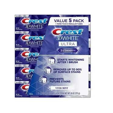 Crest Premium Plus Advanced Whitening Toothpaste, Clean Mint, 5.2 oz ...