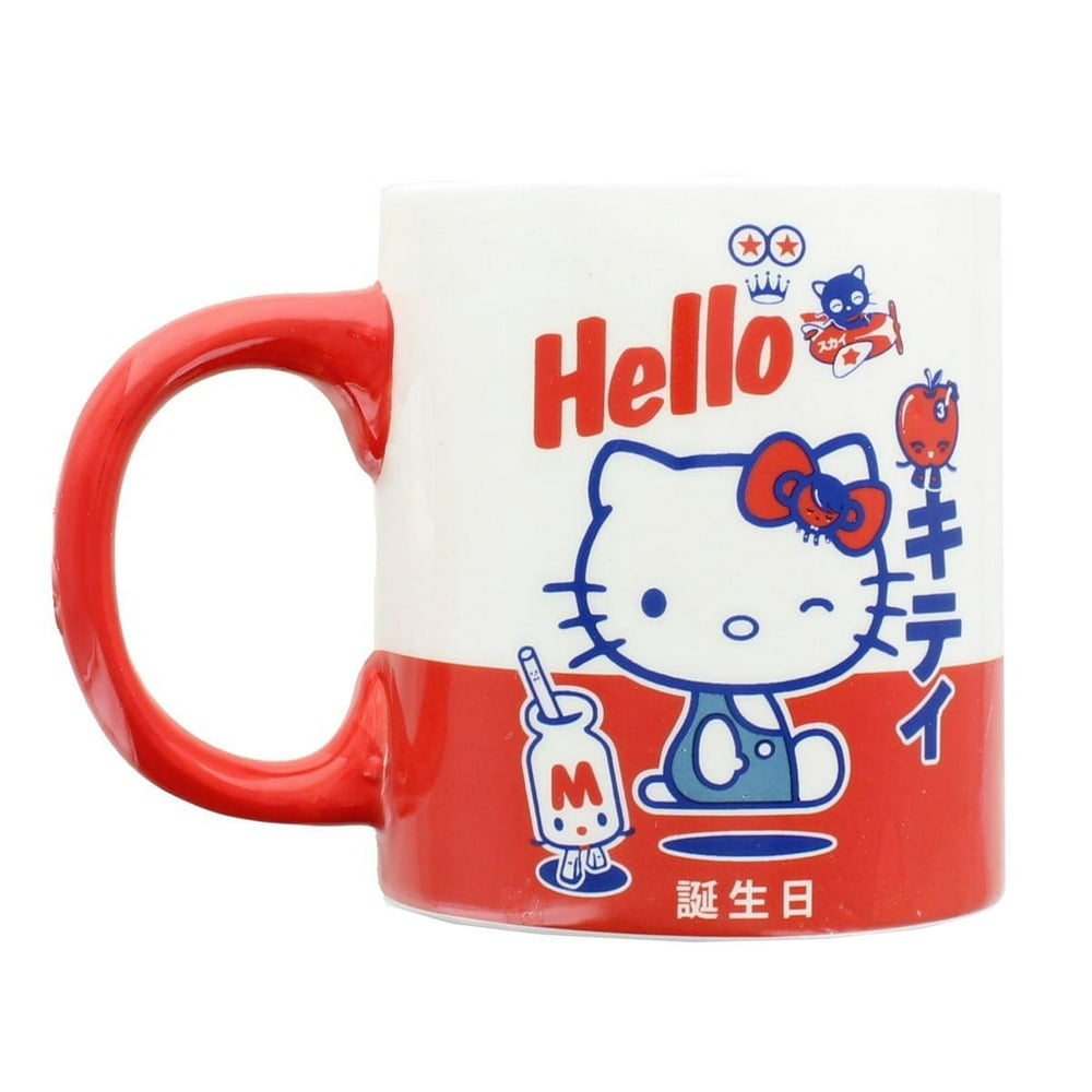 Hello Kitty Two Tone 11oz Ceramic Coffee Mug - Walmart.com - Walmart.com