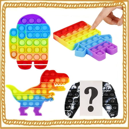 HTAIGUO 4 Packs Pop Poop Fidget Toy, Dinosaur Controller Gamepad ...