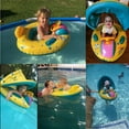 Pixnor Inflatable Baby Swimming Pool Floats with Removable Sun Canopy ...