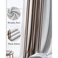 Brown Striped Kitchen Curtains Farmhouse Simple Line Vertical Stripes ...