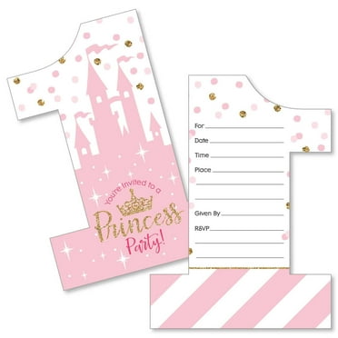 Big Dot of Happiness 1st Birthday Little Miss Onederful - Shaped Fill ...