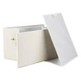 Linen Fabric Covered Collapsible Box Ivory 3Pc Set - Walmart.com