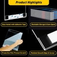 12 Pcs Acrylic Sign Holder 8.5 x 11, Vertical Wall Mount Sign Holders ...