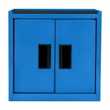 Hyper Tough Mini Tool Cabinet, 11.6-inch Blue Steel Storage with Double ...