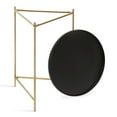 Kate and Laurel Ulani Modern Nesting Side Table, Set of 2, Black and Gold, Sophisticated Glam ...