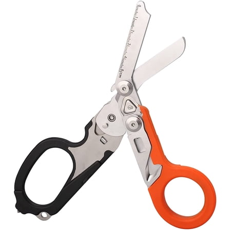 6 in 1 Response Emergency Shears, Tactical Folding Pliers with Strap ...
