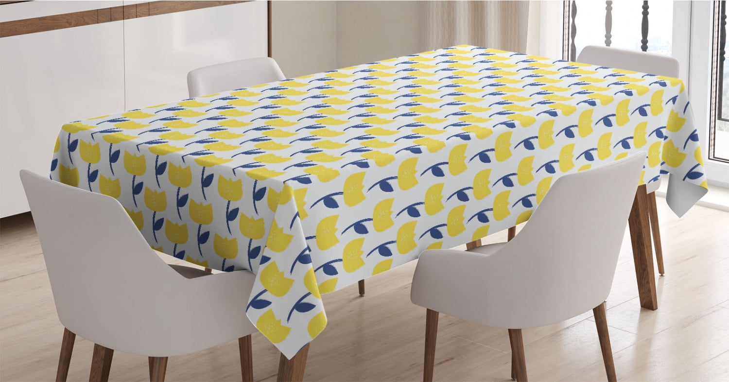 Tulip Tablecloth, Flower Branches Spring Flourishing Beauty Fragrance ...