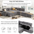 Large L-shaped Sectional Sofa with Storage Space, USB Ports, and Cup ...