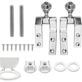 2Pcs Strong Metal Toilet Hinges Set Includes Mounting Hardware Bathroom ...