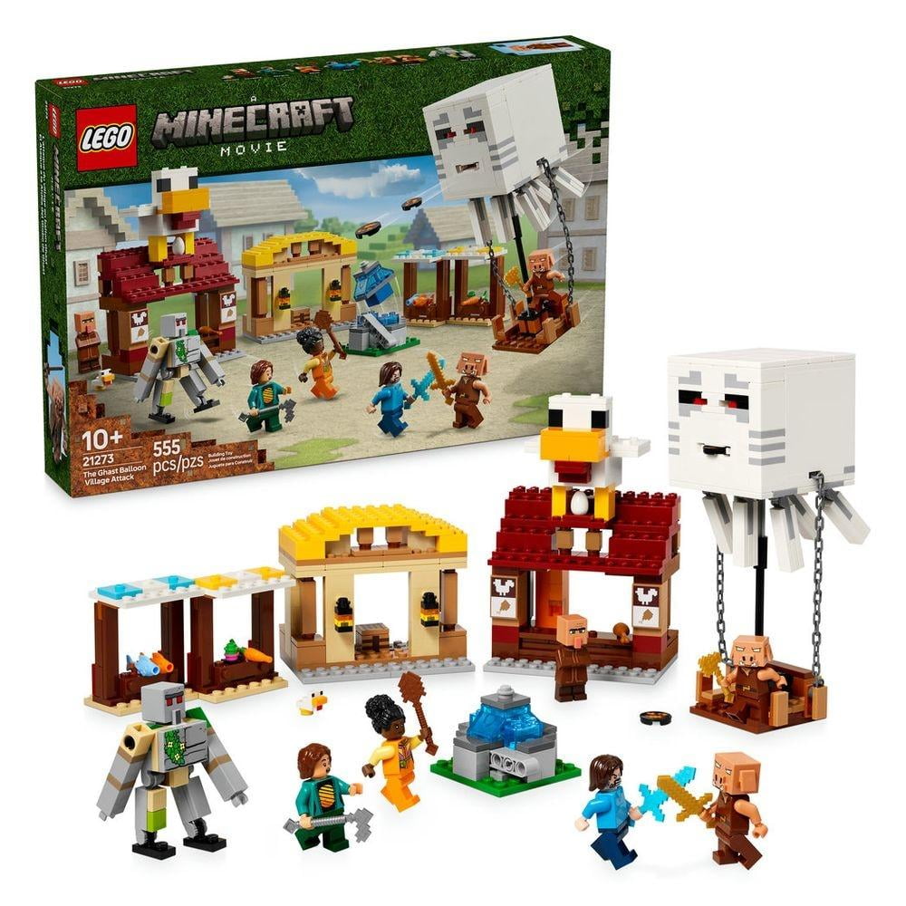 Set LEGO Minecraft El Ataque a la Aldea del Globo de Ghast 21273 ...