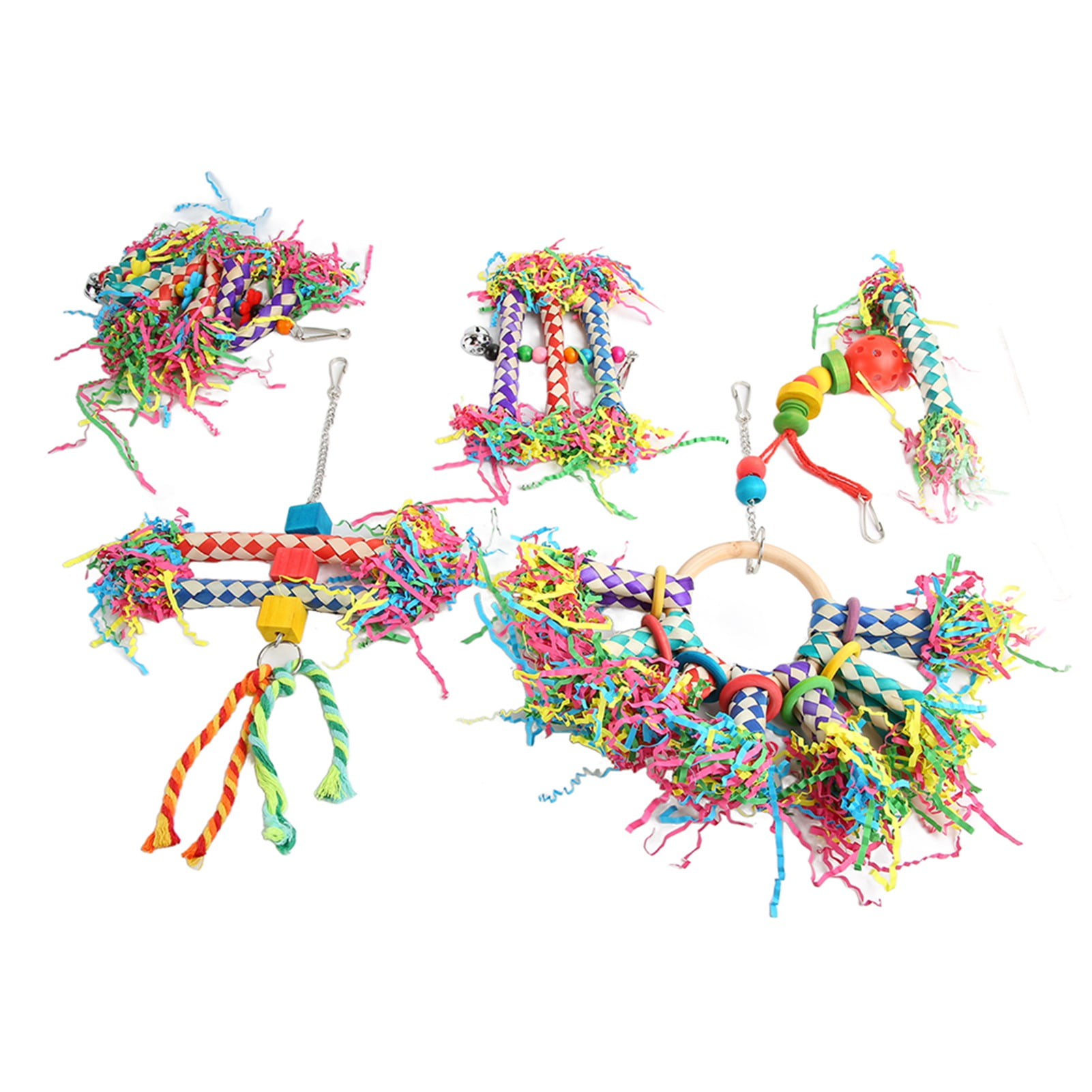 Click here for Sunwow Parrot Chew Wooden Blocks 5pcs Bird Shreddi... prices