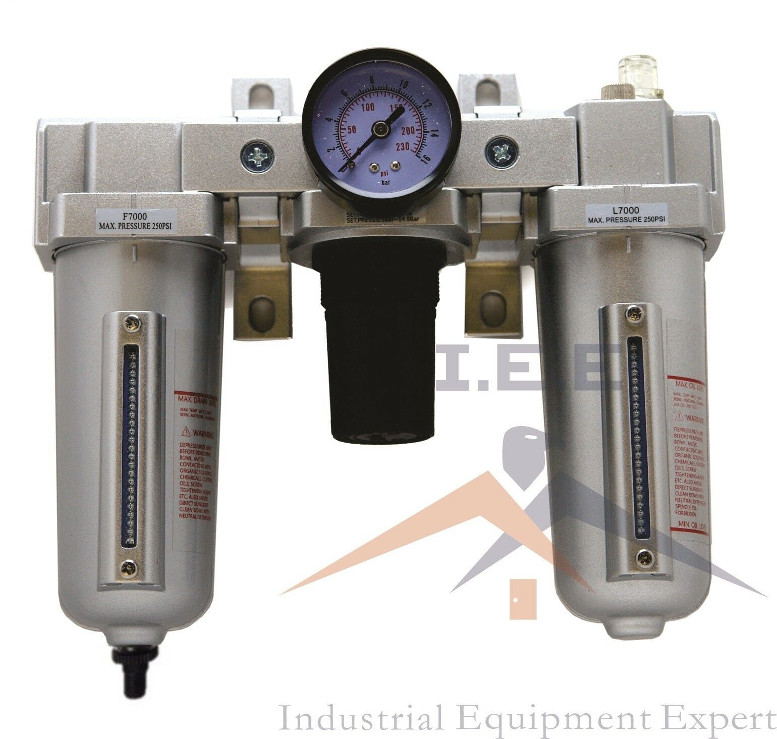 1/2" Heavy Duty FRL air control unit w/ auto drain C704NA - Walmart.com