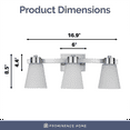 Prominence Home Fairendale 3-Light Brushed Nickel Bathroom Vanity Light ... Prominence Home Fairendale 3-Light Brushed Nickel Bathroom Vanity Light ...