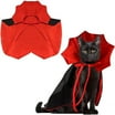 JeashCHAT Halloween Costume Cat Vampire Cape Pet Halloween Costume ...