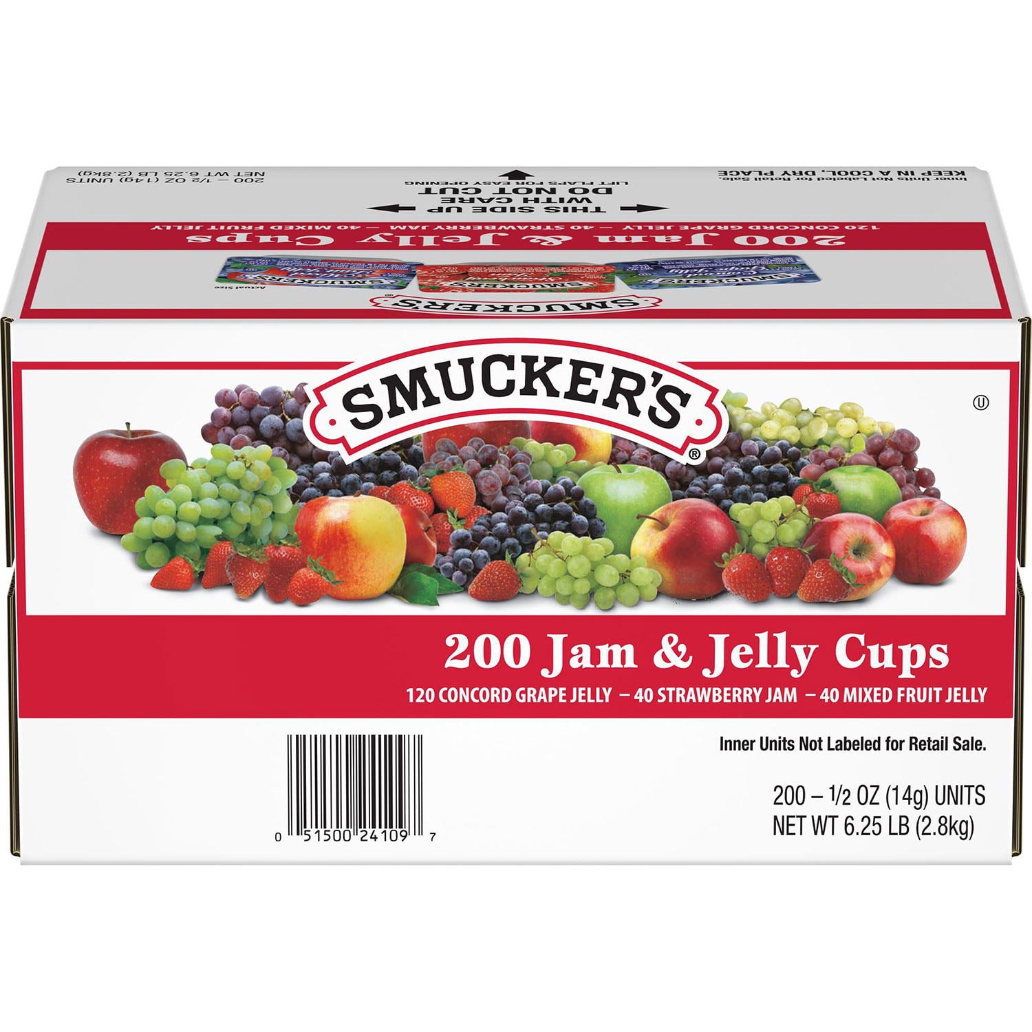 Smucker's Assorted Jelly Cups (0.5 Ounce, 200 Count) - Walmart.com