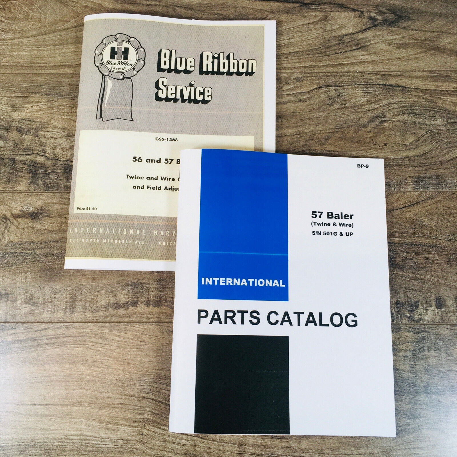 INTERNATIONAL 57 BALER SERVICE PARTS MANUAL SET REPAIR TWINE & WIRE ...